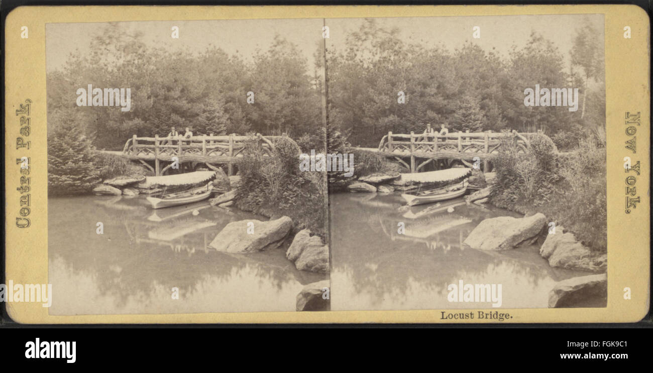 A photograph of Locust Bridge, captured by William M. Chase. The image ...