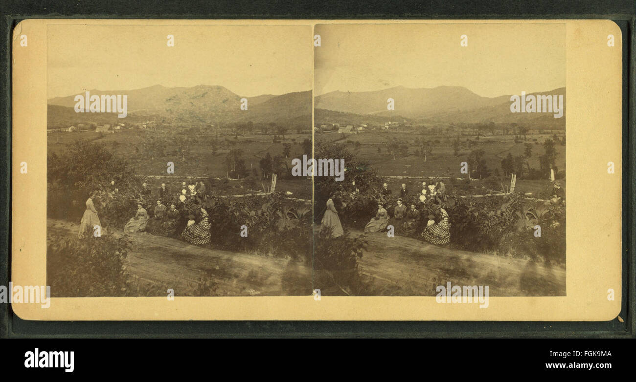 A photograph by E.J. Young showing the Mad River Valley in Waterville ...