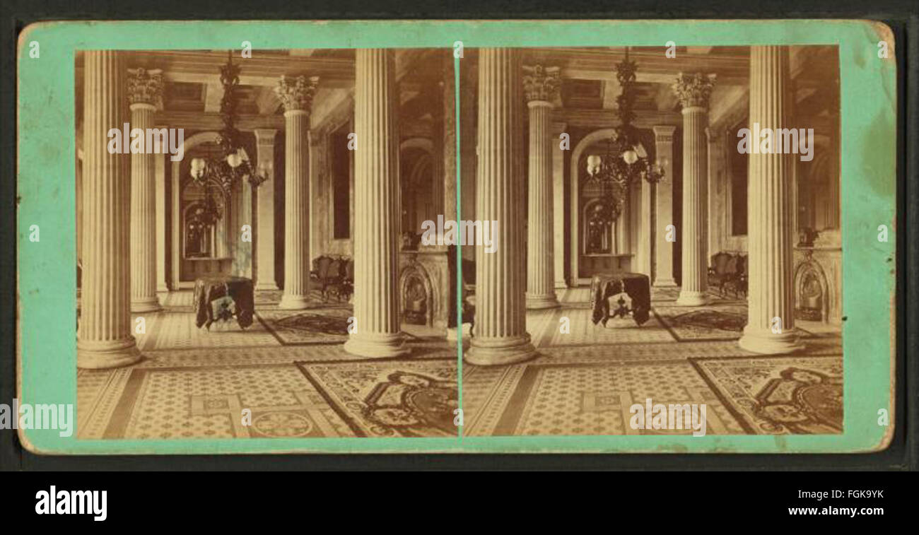 A photograph by Thomas William Smillie showing the Marble Room in the U ...