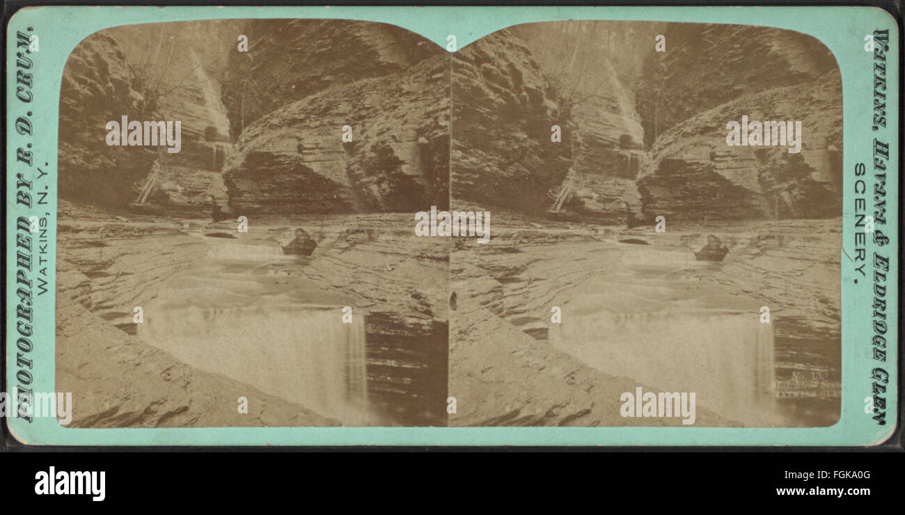 A photograph by R. D. Crum capturing a stunning view of Watkins Glen ...