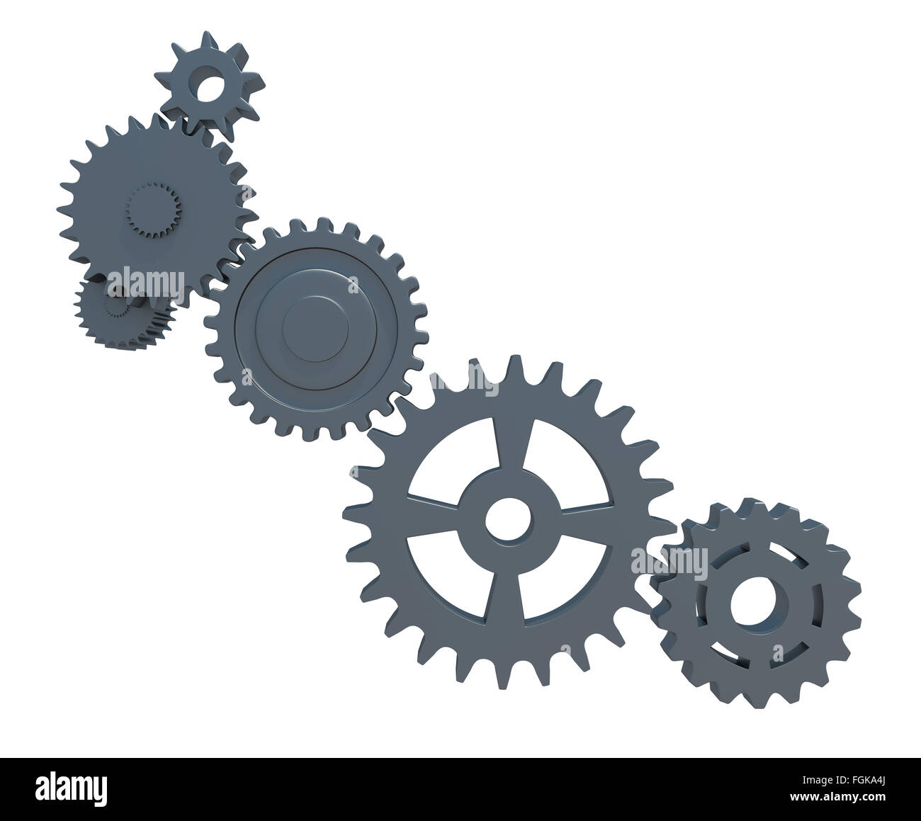 Set of mechanical gears Stock Photo - Alamy