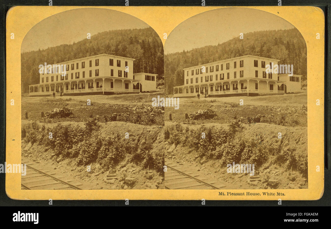 This image shows Mount Pleasant House in the White Mountains, capturing ...