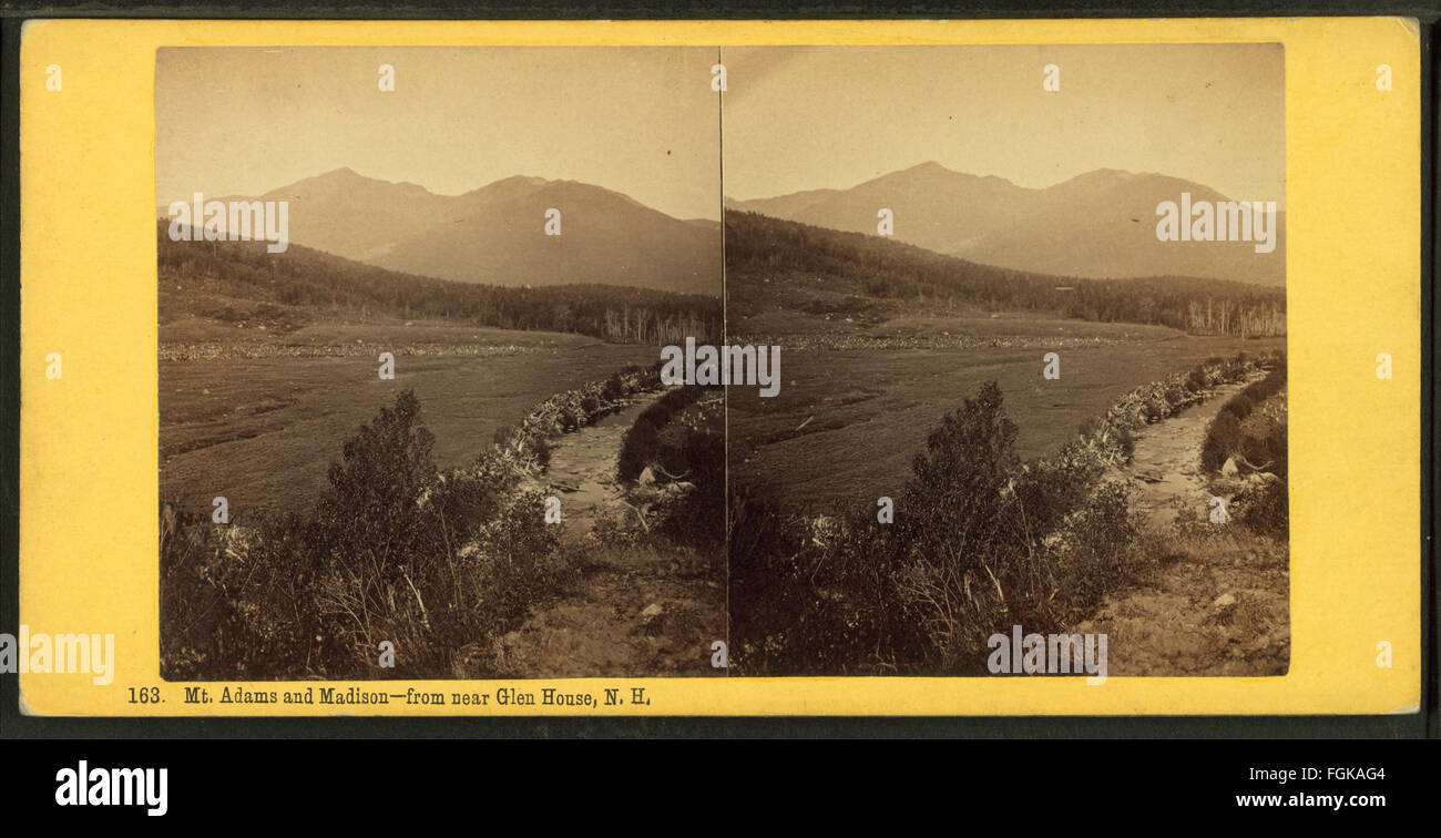 This photograph by Nathan W. Pease shows Mount Adams and Madison ...