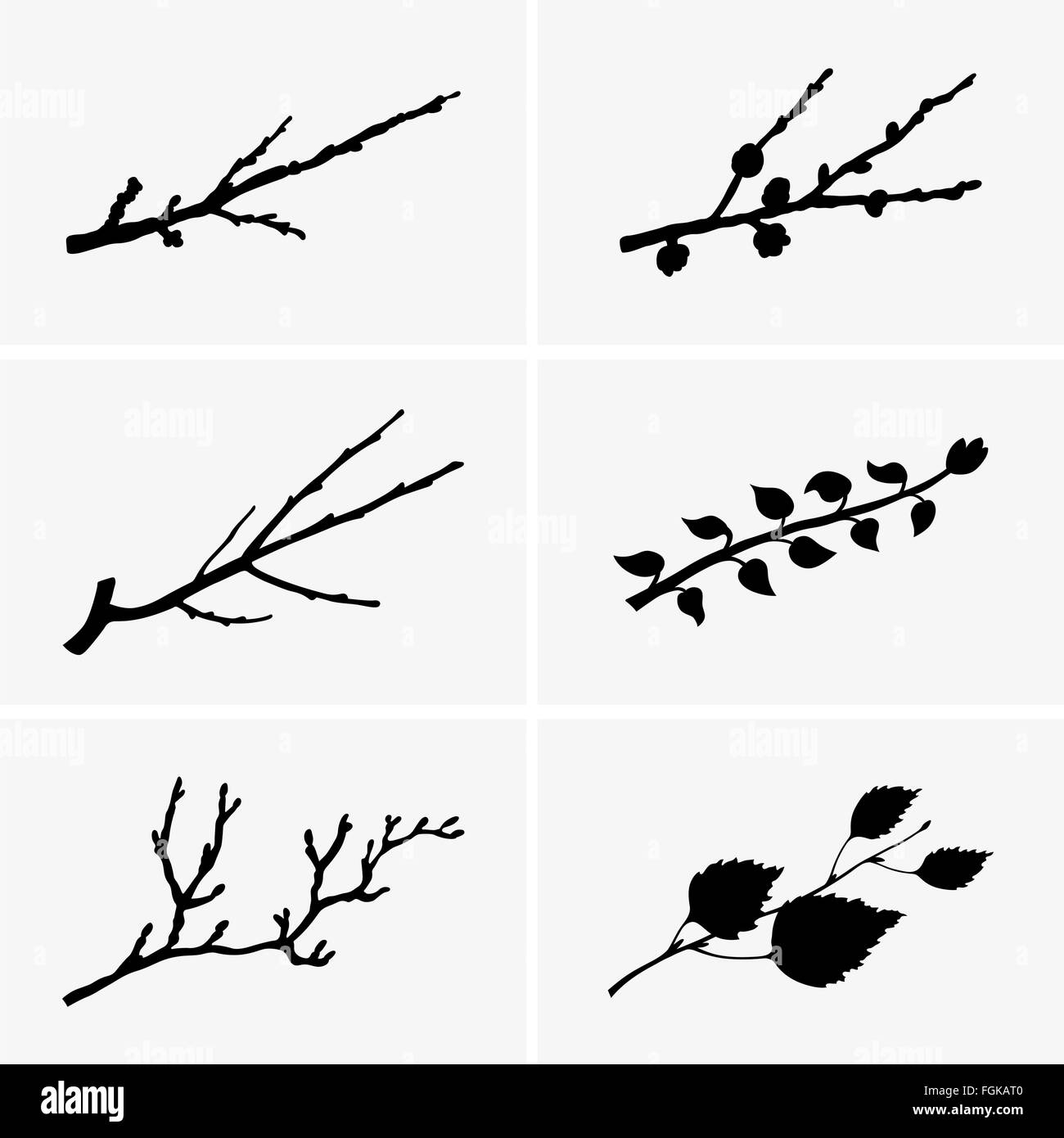 Tree branches (shade pictures Stock Vector Image & Art - Alamy