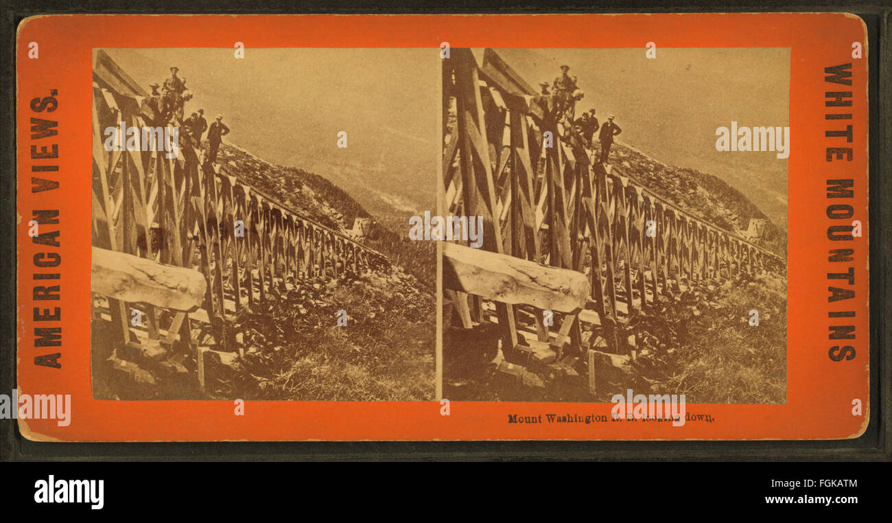 Mt. Washington R.R. looking down, from Robert N. Dennis collection of ...