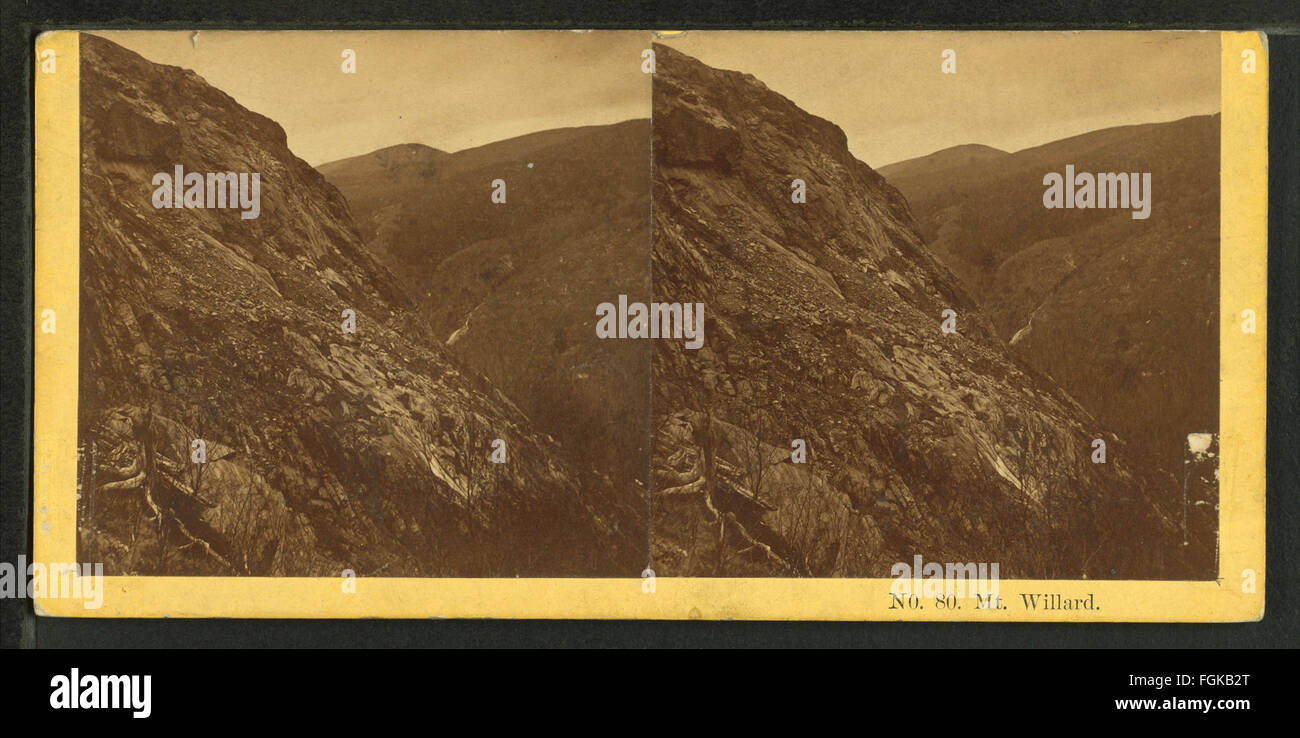 A photograph from the Robert N. Dennis collection showing Mount Willard ...