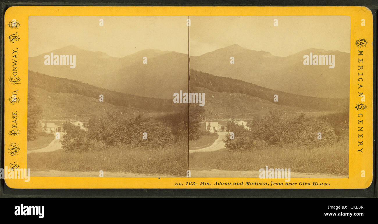 Nathan W. Pease’s photograph captures the view of Mount Adams and Mount ...
