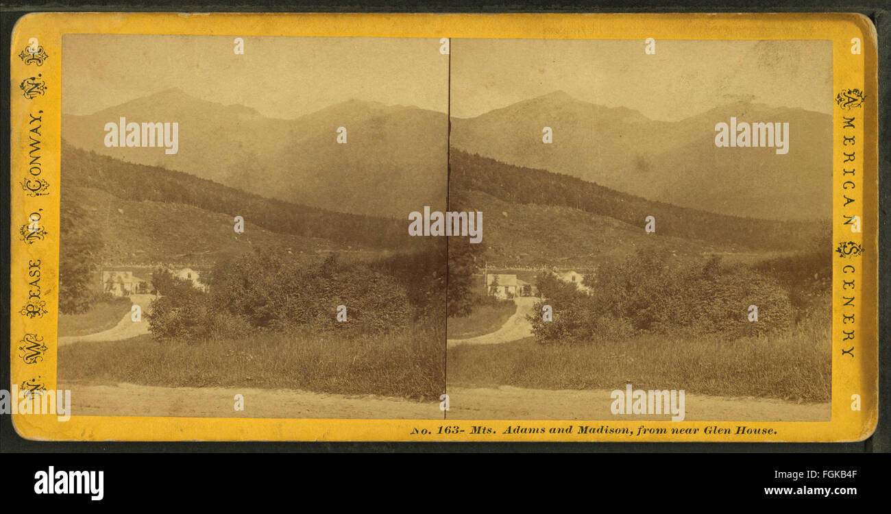 This photograph by Nathan W. Pease captures Mounts Adams and Madison ...