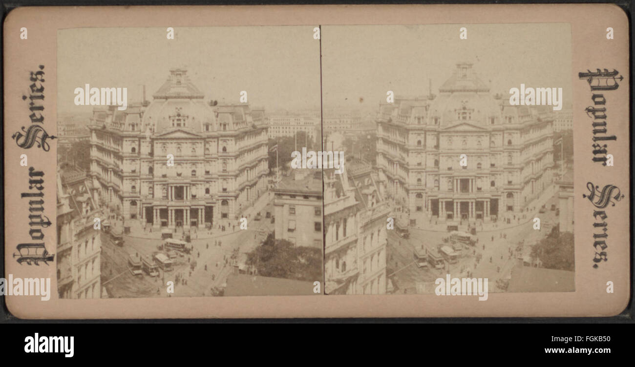 This photograph shows the New York City Post Office, highlighting the ...