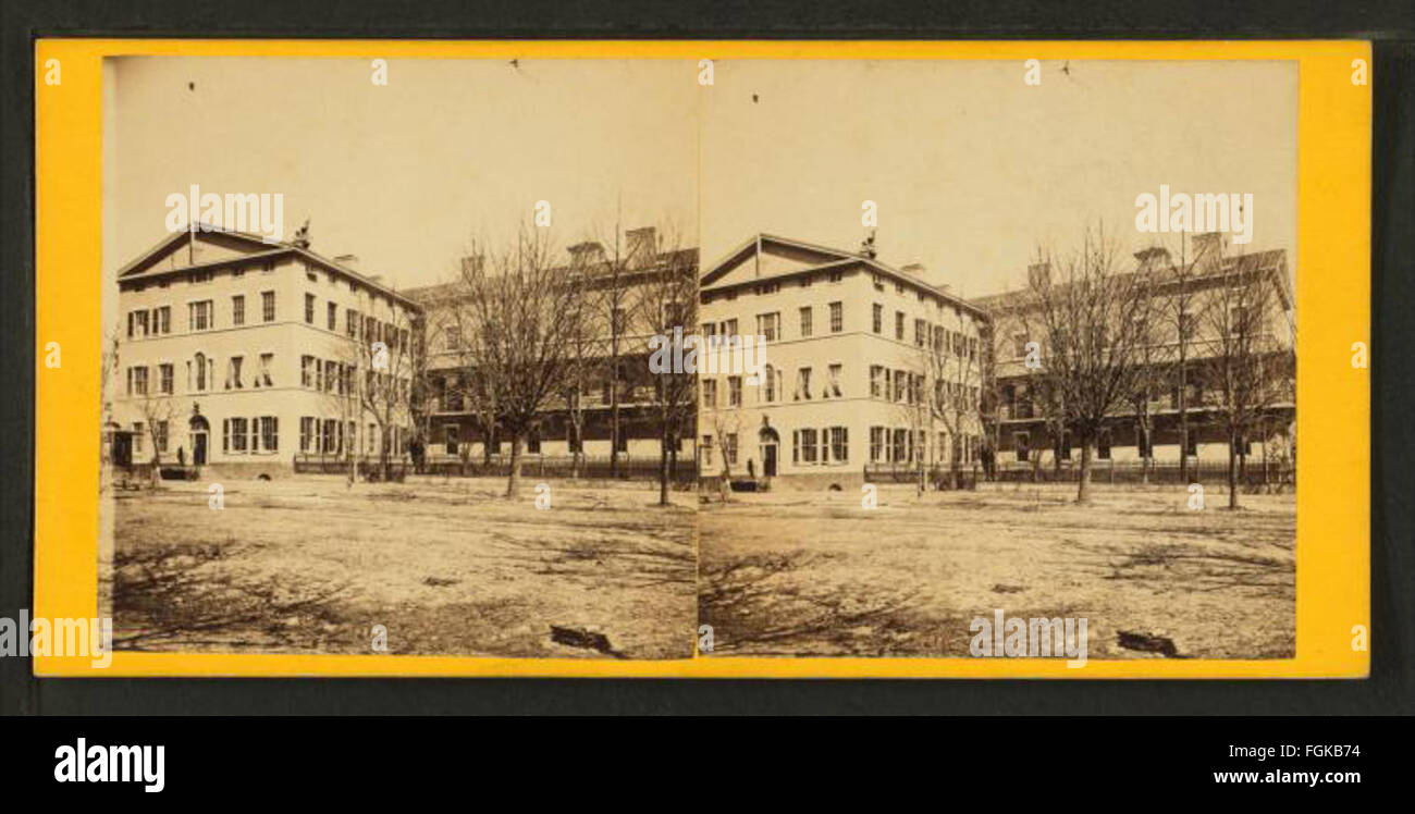 A photograph by G.D. Wakely showing the Navy Department building ...