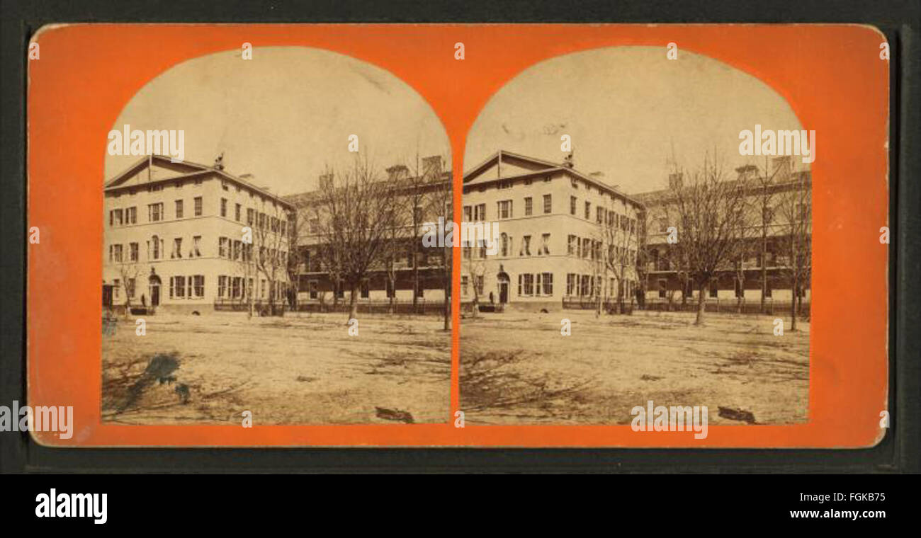 A photograph of the Navy Department building, captured by G. D. Wakely ...
