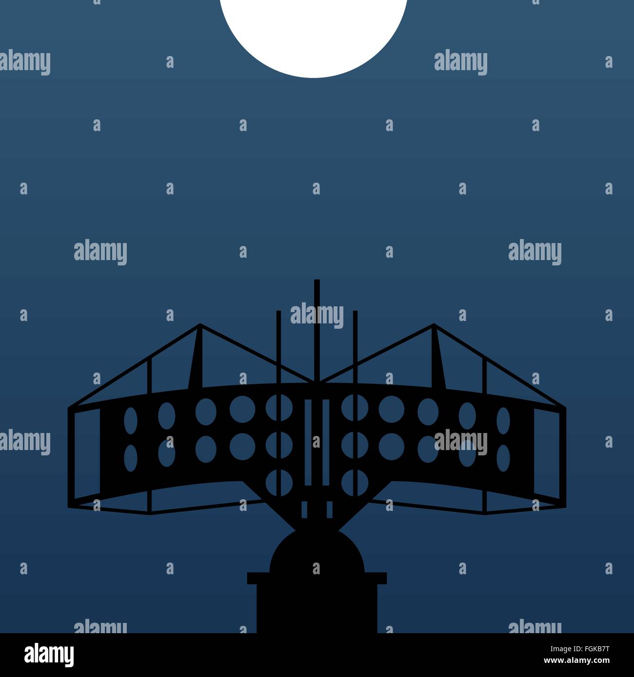Modern anti-aircraft radar Stock Vector Image & Art - Alamy