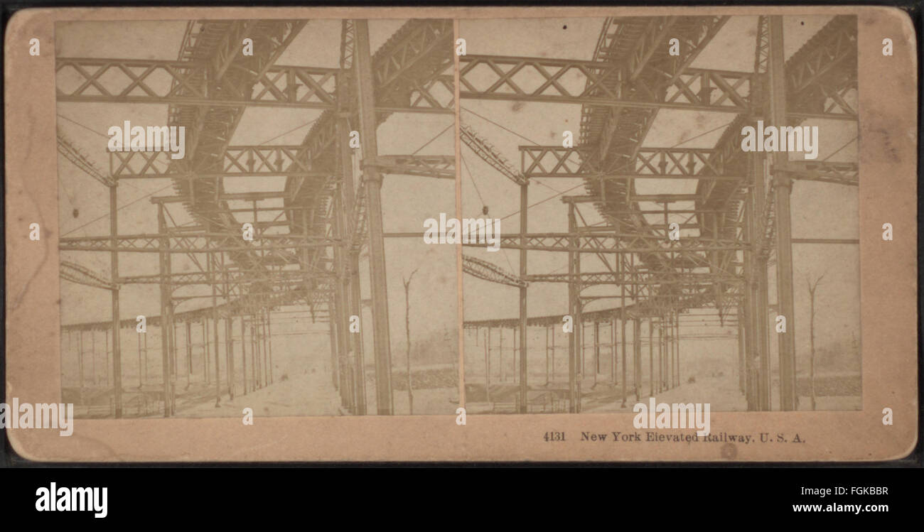 History historic vintage old photograph archive new york elevated ...