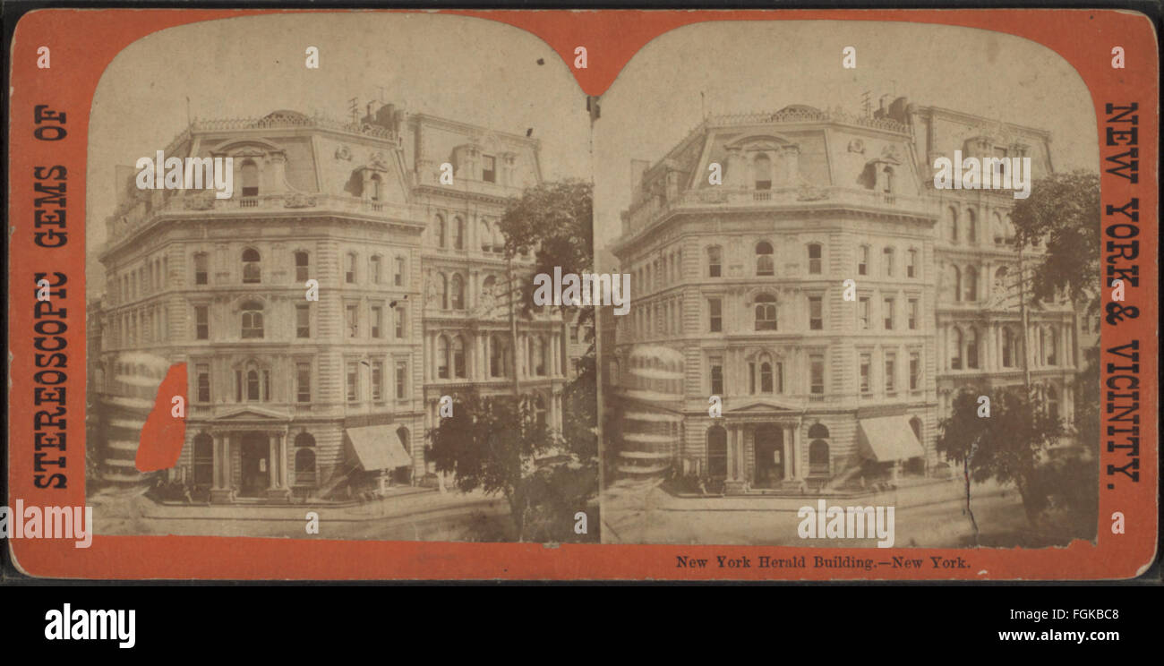 Photograph of the New York Herald building, showcasing its ...