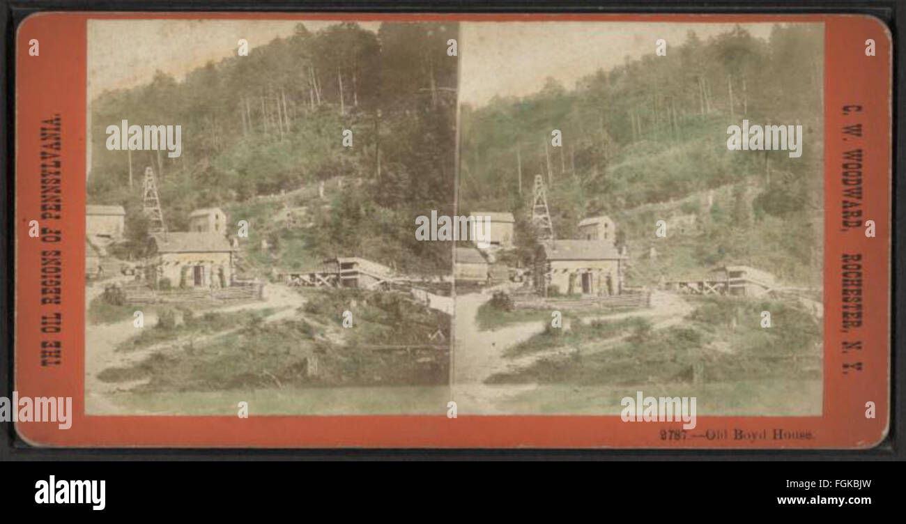 Photograph of the Old Boyd House, captured by Charles Warren Woodward ...