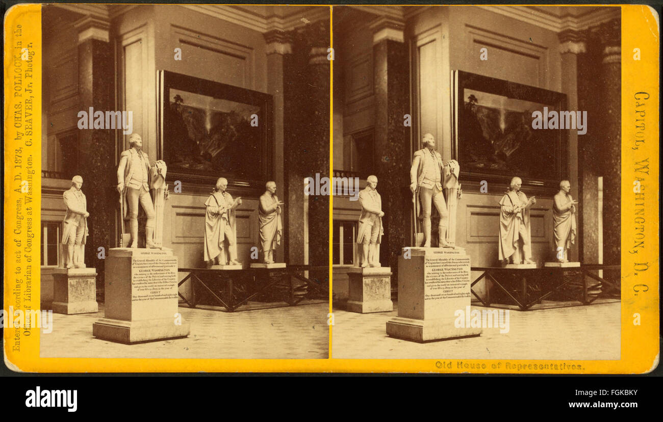 A photograph of the Old House of Representatives in the Capitol ...