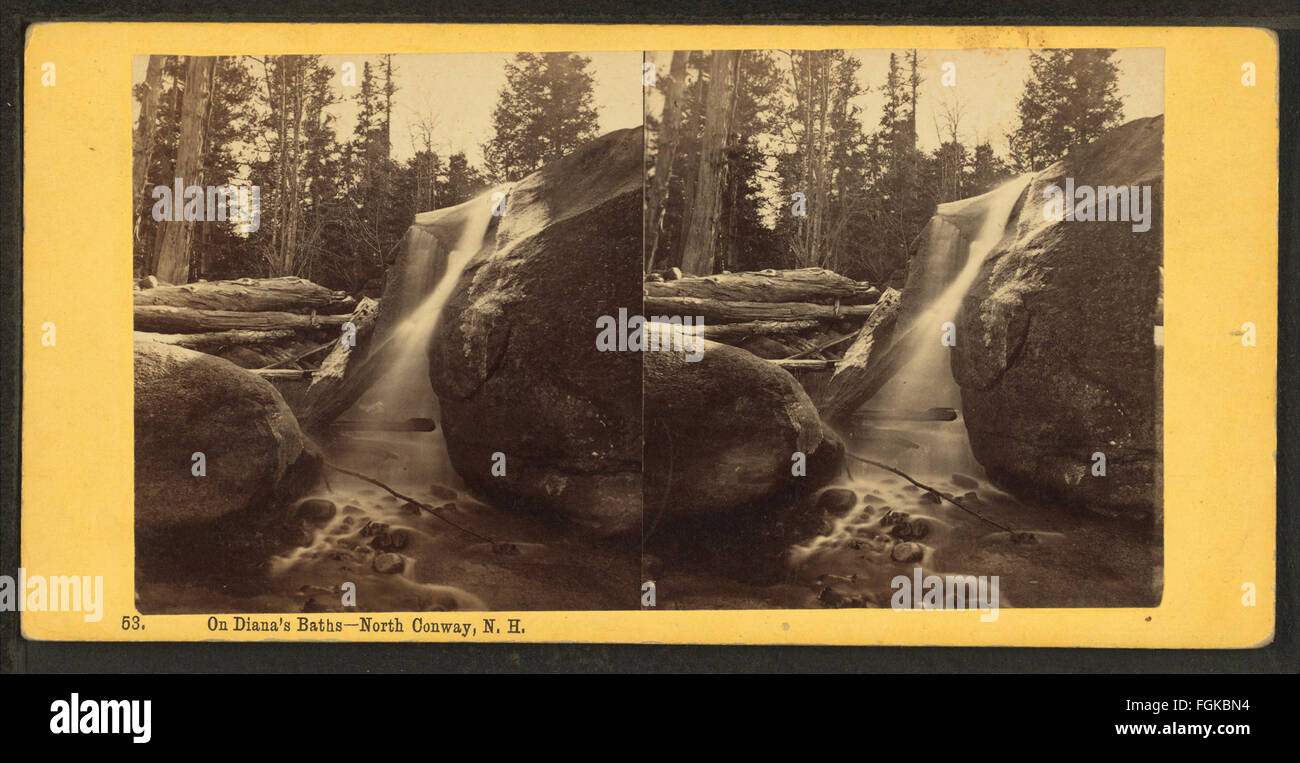 This photograph by Nathan W. Pease captures Diana's Baths in North ...