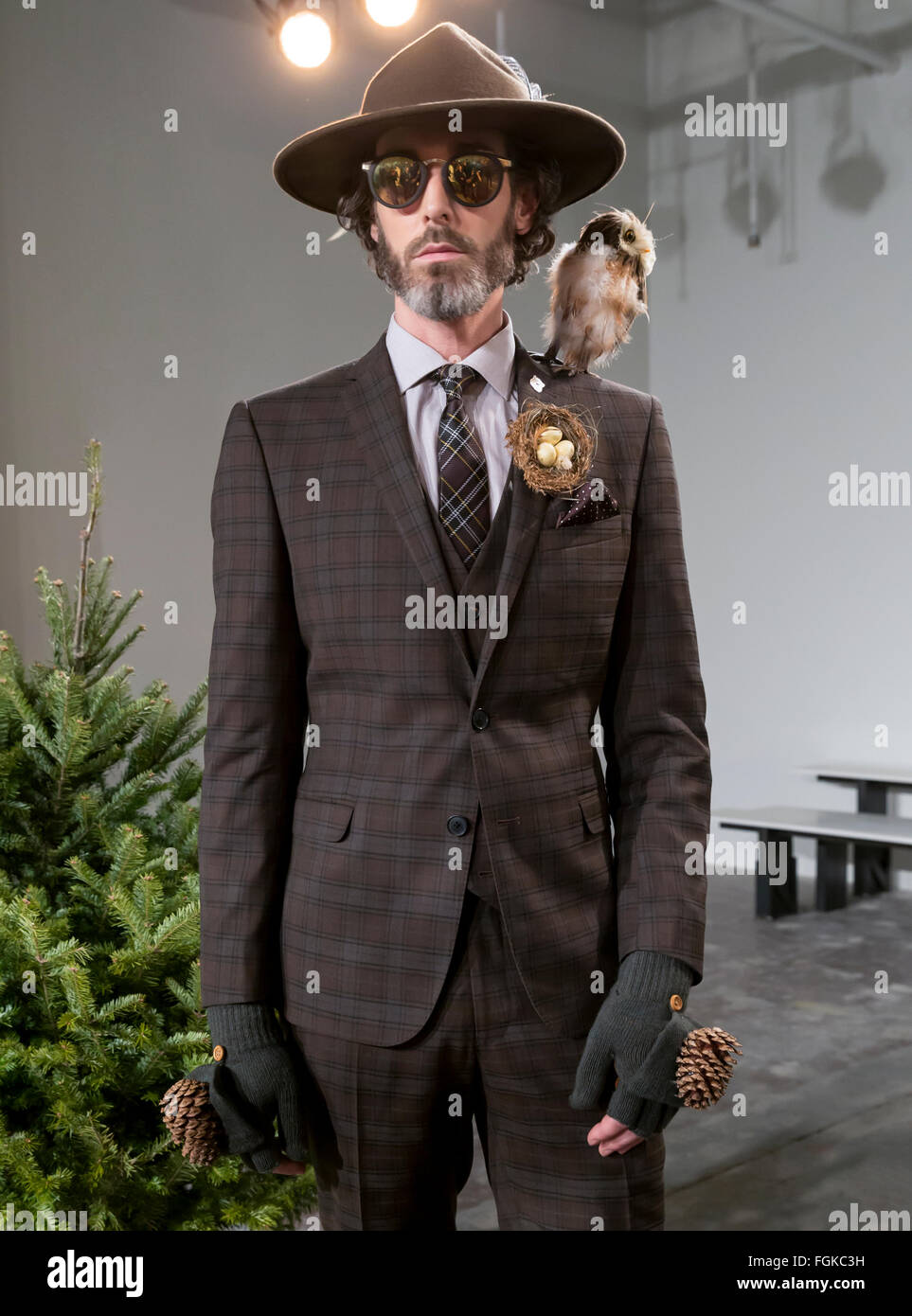 NEW YORK, NY - FEBRUARY 3, 2016: Richard Biedul poses at Nick Graham ...