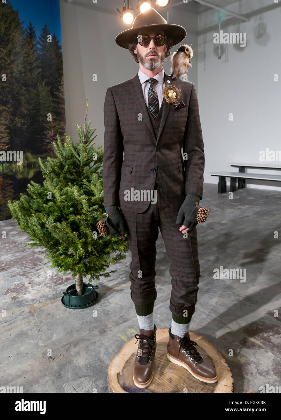 NEW YORK, NY - FEBRUARY 3, 2016: Richard Biedul poses at Nick Graham ...