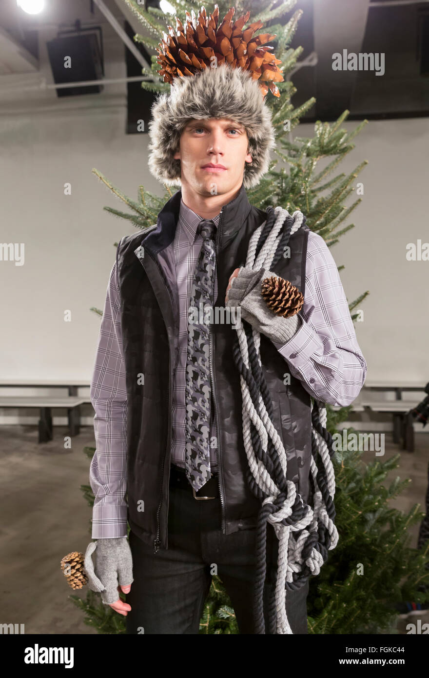 NEW YORK, NY - FEBRUARY 3, 2016: Sean Harju poses at Nick Graham ...