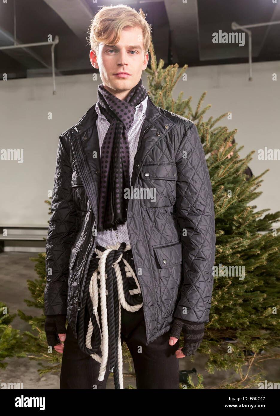 NEW YORK, NY - FEBRUARY 3, 2016: Taylor Ashmore poses at Nick Graham ...
