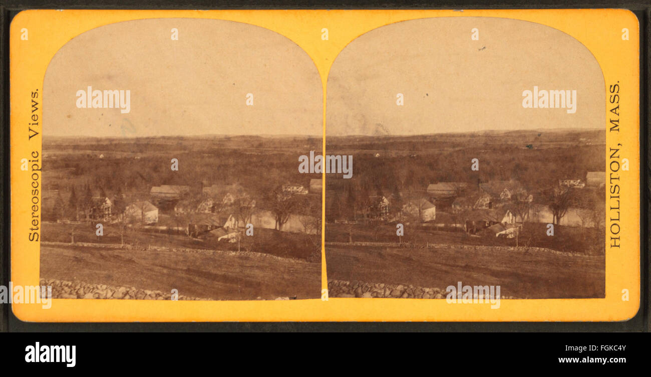 A panoramic photograph by T. Lewis from Leland's Hill, capturing a ...