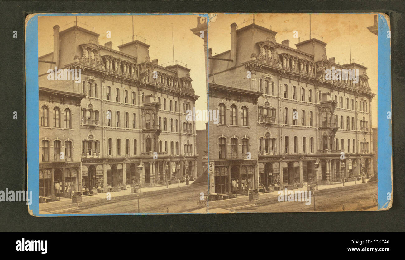 A photograph by W.H. Sherman showing Plankinton House, emphasizing the ...