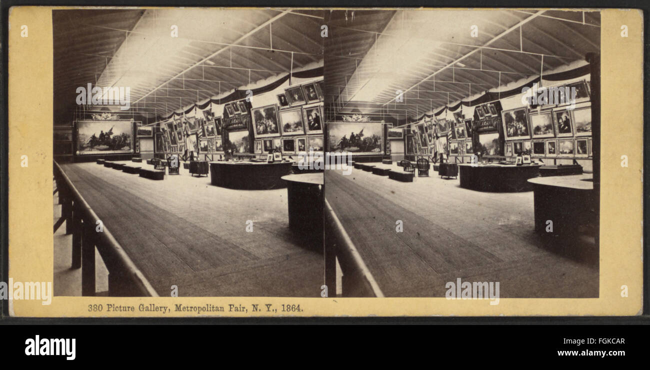 This image by Bierstadt Brothers shows the Picture Gallery at the ...