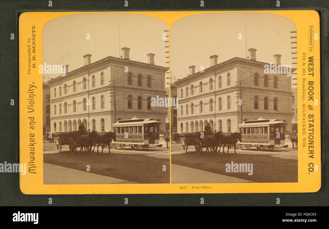 A photograph of a historical post office, captured by Henry Hamilton ...