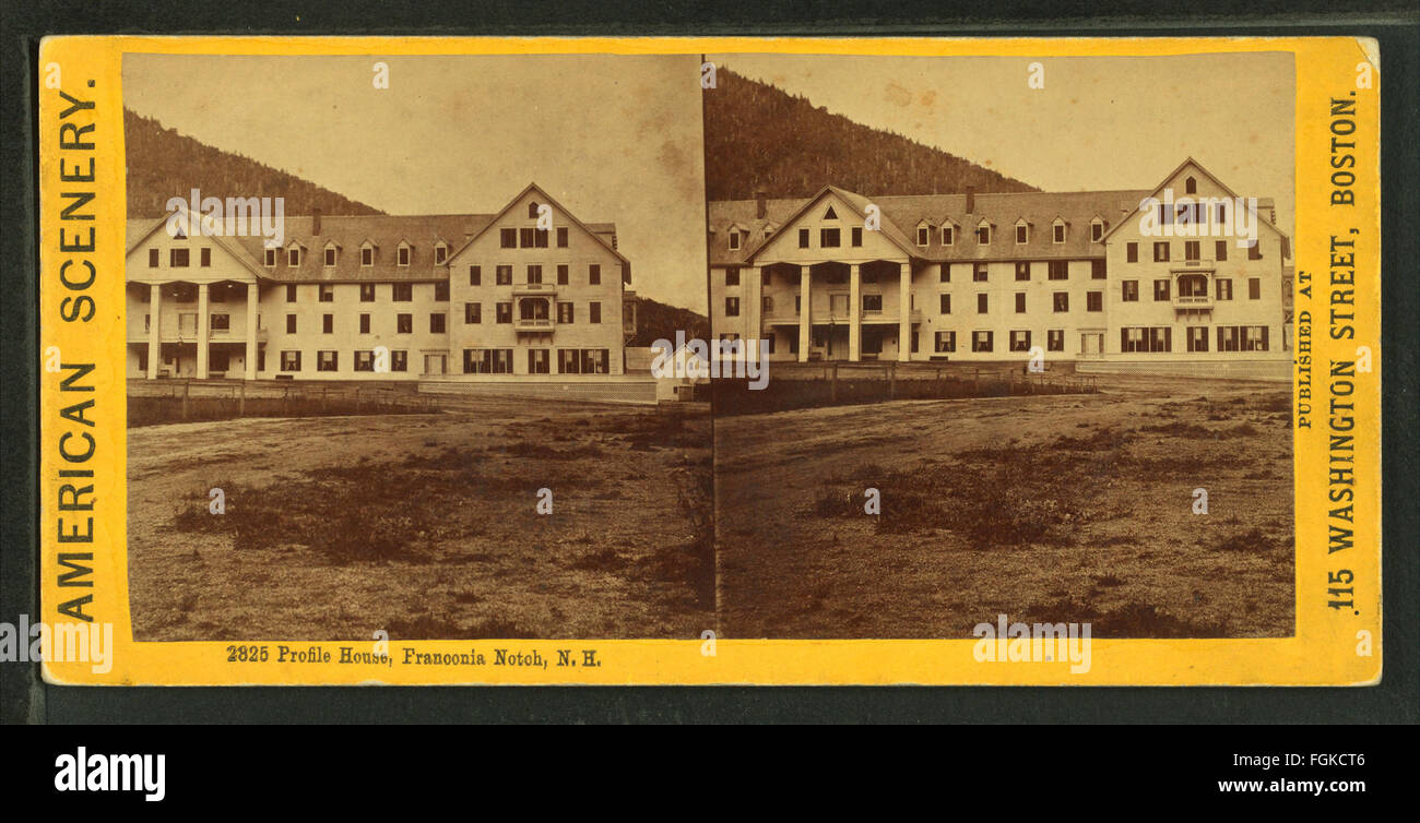 A photograph of Profile House located in Franconia Notch, New Hampshire ...