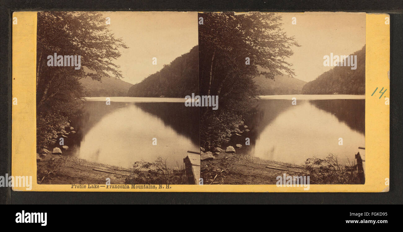 This photograph by Nathan W. Pease captures Profile Lake in the ...