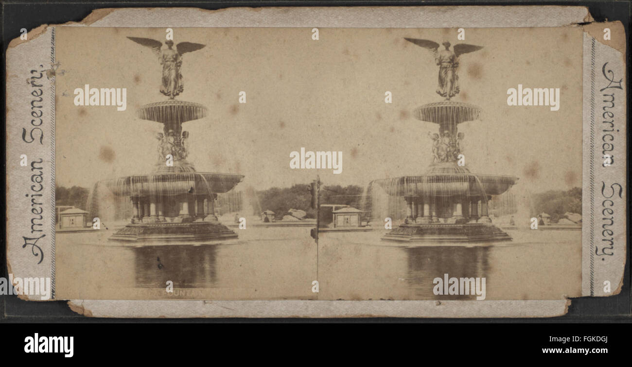 A stereoscopic photograph from the Robert N. Dennis collection showing ...