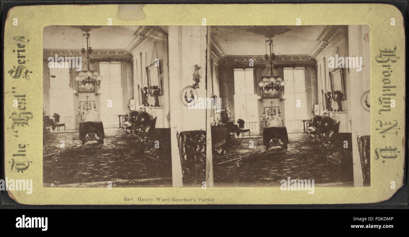 Rev henry ward beechers parlor hi-res stock photography and images - Alamy