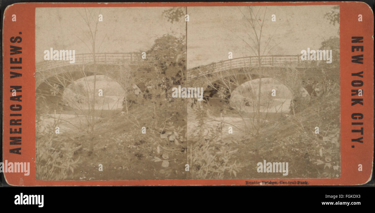 This photograph by William M. Chase shows the Rustic Bridge in Central ...