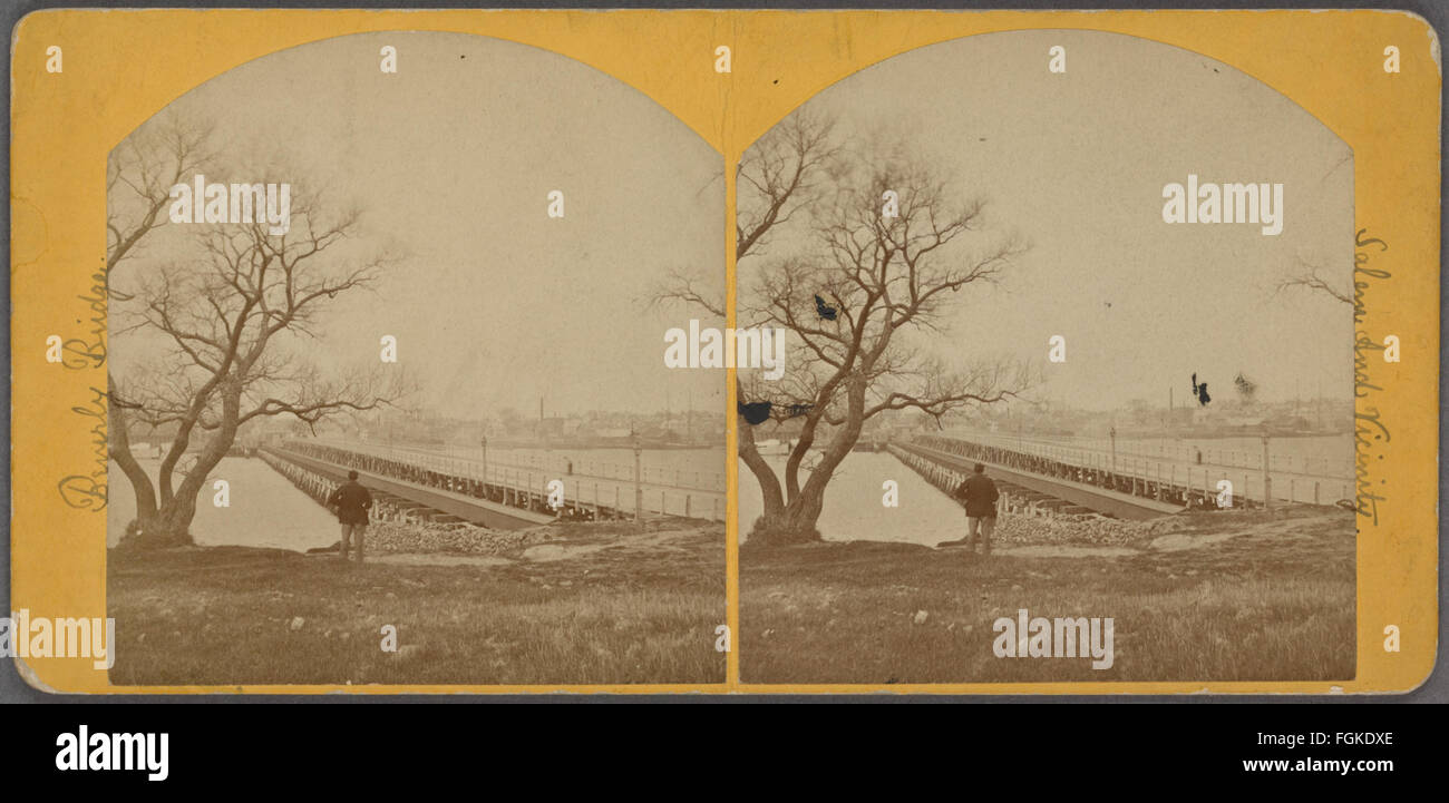 A photograph of the Beverly Bridge, captured by Cook & Friend, showing ...