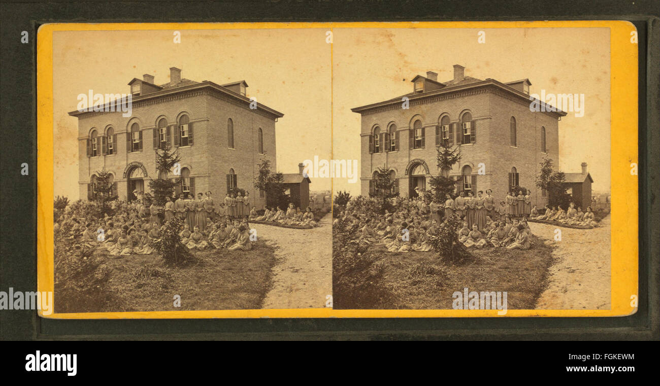 A photograph by W.H. Sherman showing the St. Joseph's Orphan Asylum ...