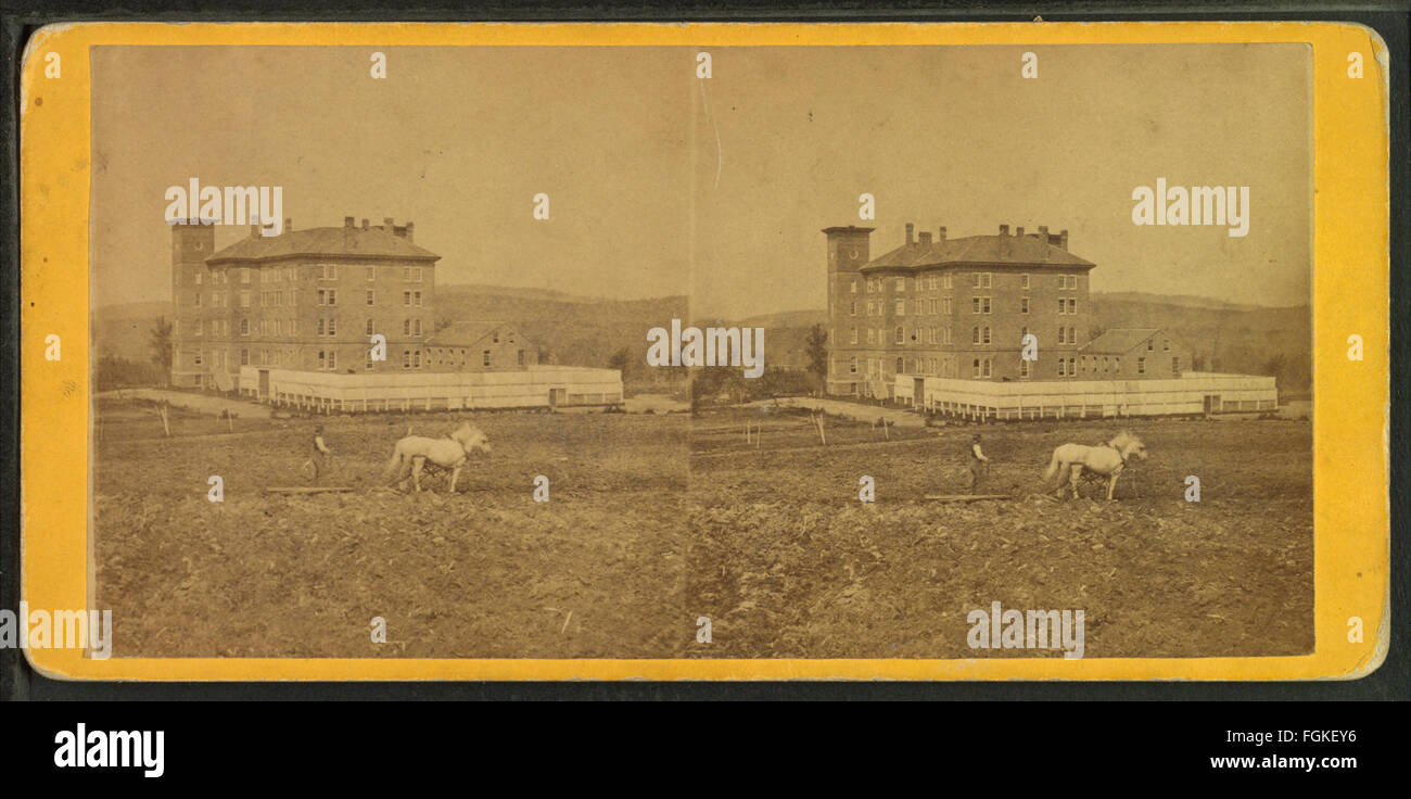 A stereoscopic image showing the State Reform School, depicting the ...