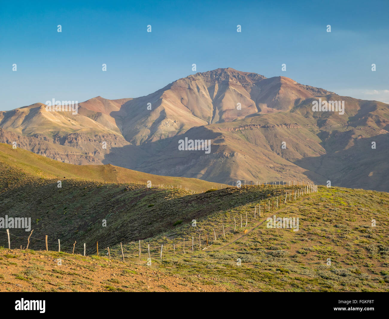 nice view over the andes, chile, south america Stock Photo - Alamy