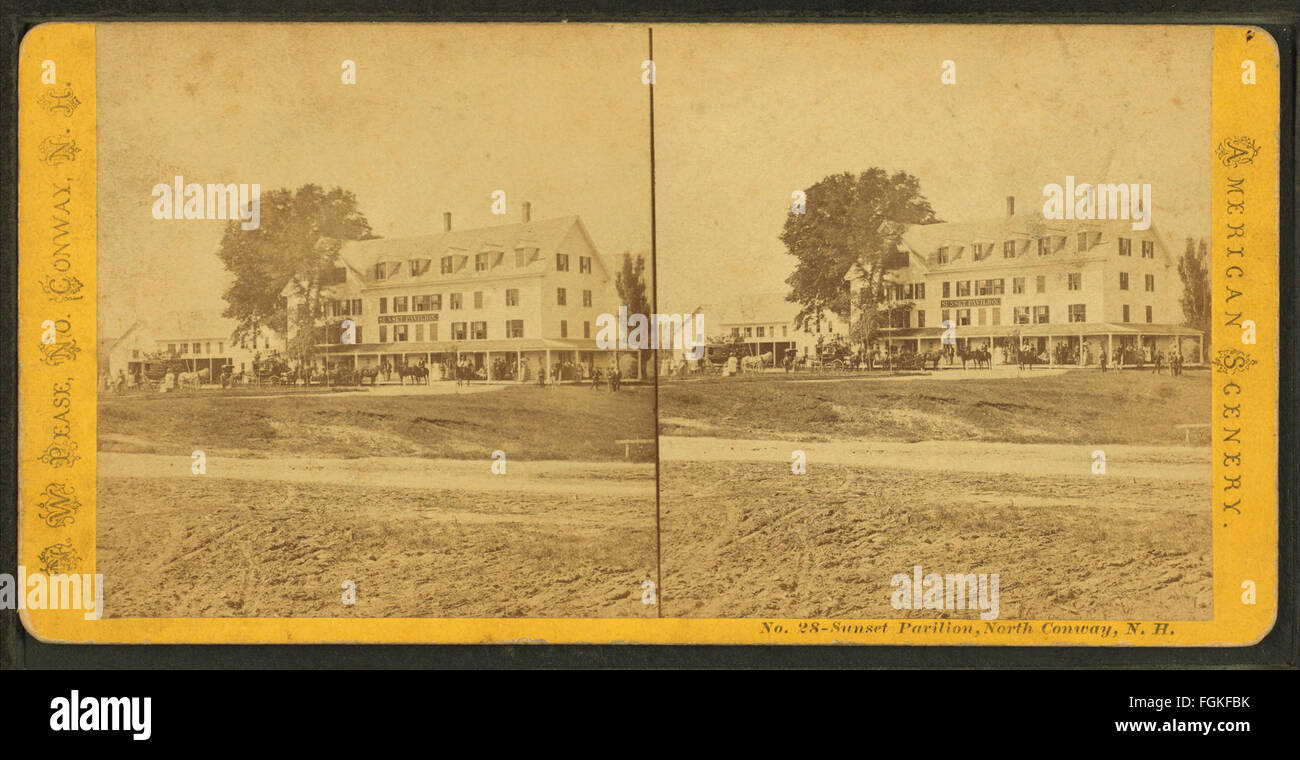 A photograph by Nathan W. Pease depicting the Sunset Pavilion in North ...