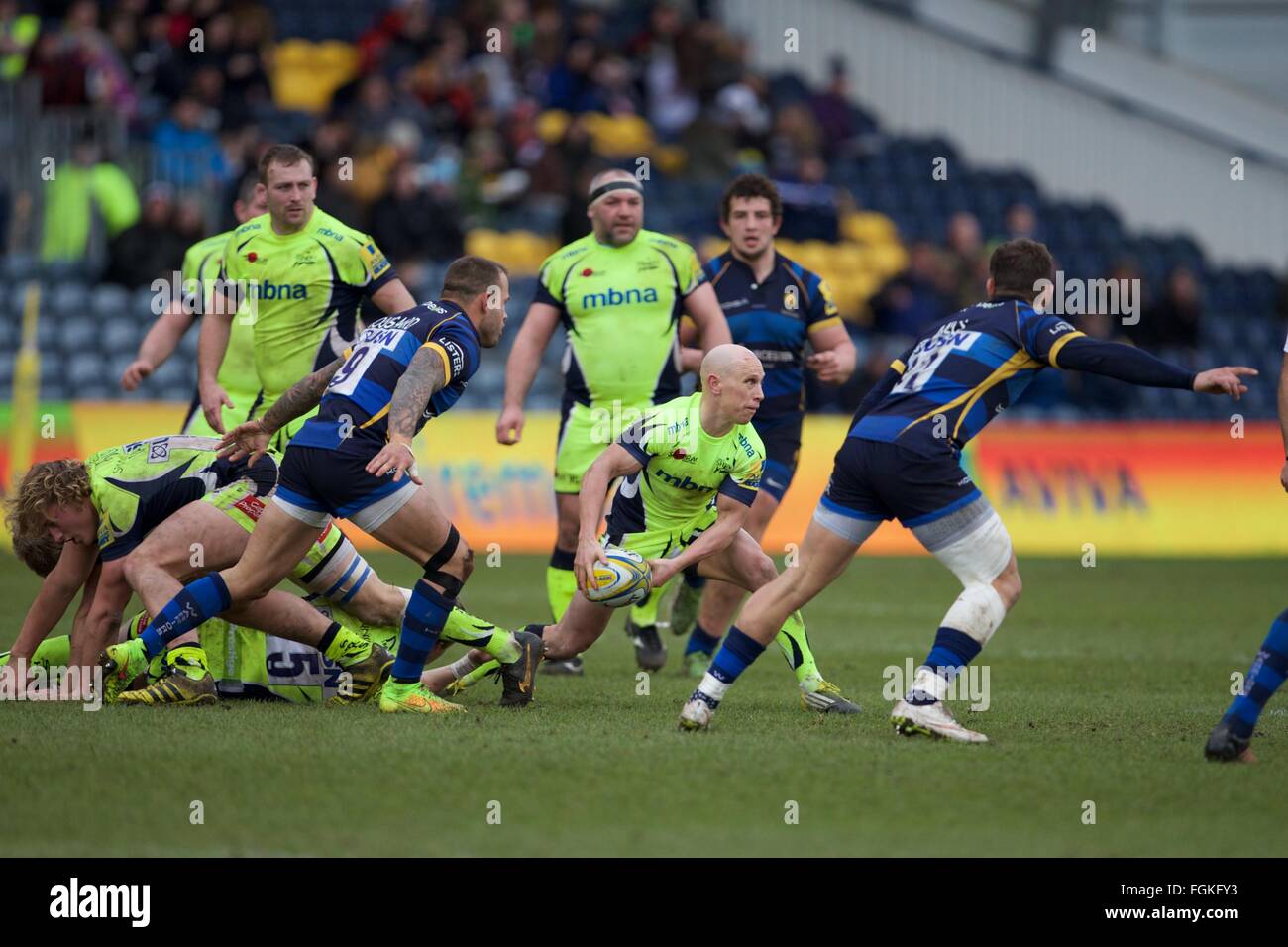 Sixways Stadium, Worcester, UK. 20th Feb, 2016. Aviva Premiership ...