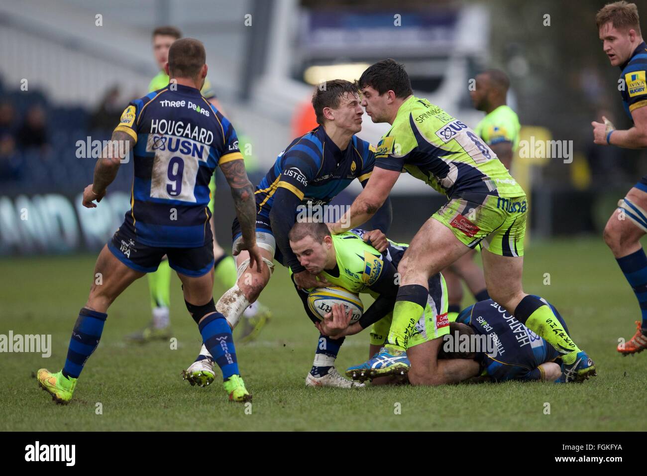 Sixways Stadium, Worcester, UK. 20th Feb, 2016. Aviva Premiership ...
