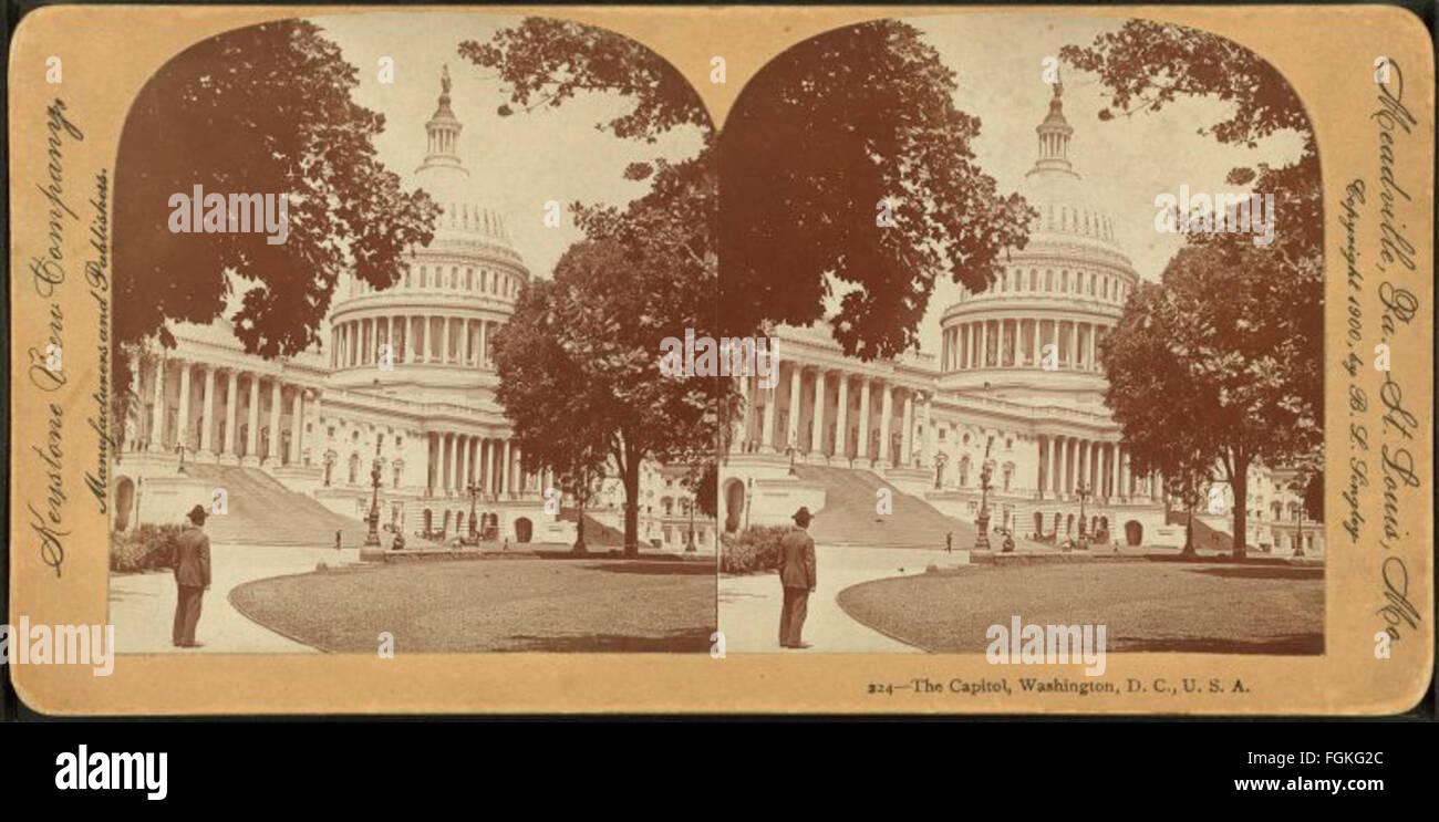 The Capitol, Washington, D.C, by Keystone View Company Stock Photo - Alamy