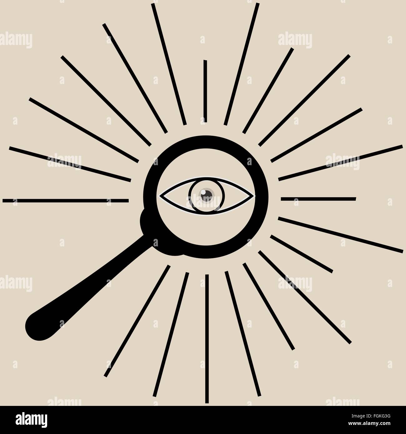 All seeing eye in art Stock Vector Images - Alamy