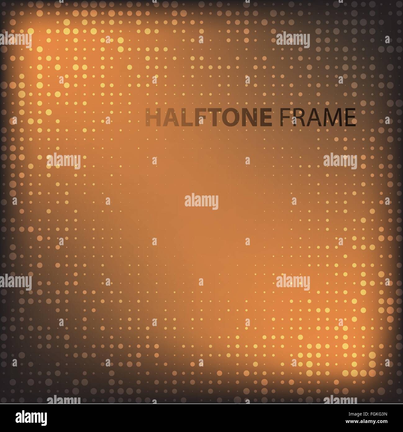 Set of Modern Flat Halftone Backgrounds, vector illustration orange ...
