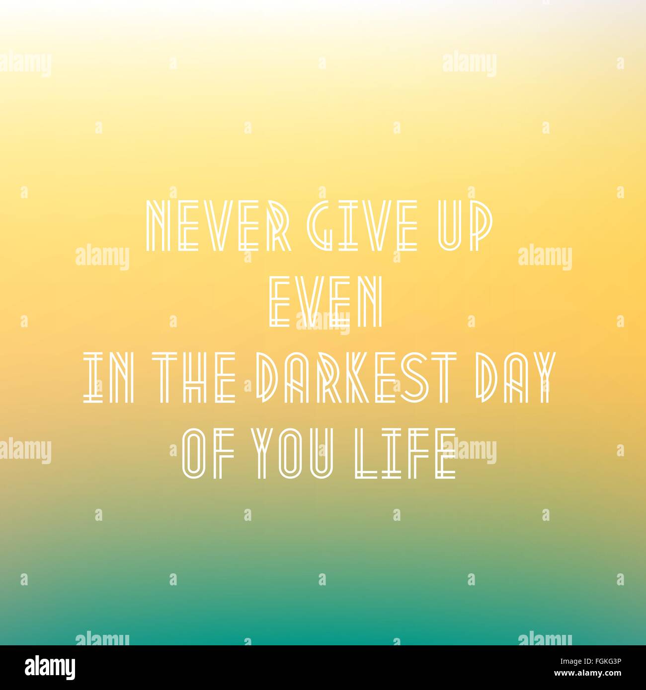 Motivational poster. Editable. Abstract Background - Blurred Image ...