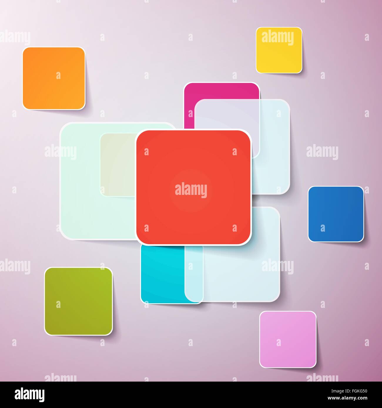 Abstract background of color boxes. Template for a text Vector ...