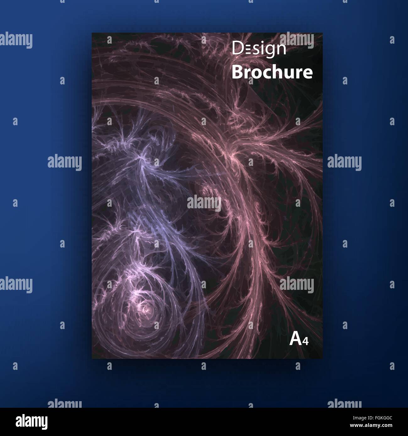 Vector colorful brochure - booklet cover design templates collection A4 ...