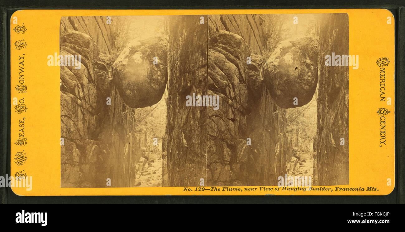 This photograph by Nathan W. Pease captures The Flume near Franconia ...