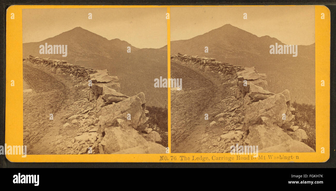 The Ledge on the Carriage Road to Mount Washington, photographed by ...