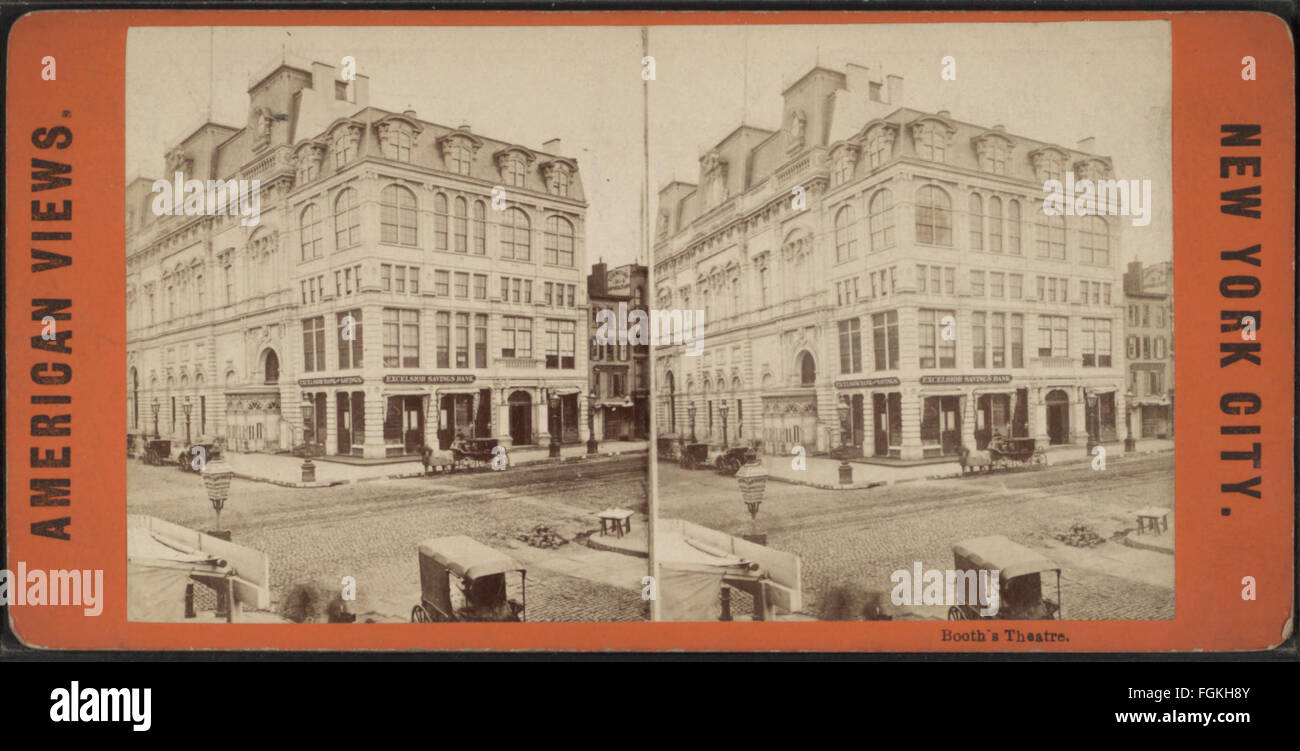 A photograph from the Robert N. Dennis collection showing Booth's ...